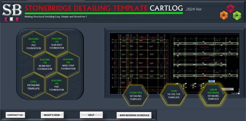 Buy StoneBridge Template version 2024 for Structural detailing by Cadinbim Global Training ...