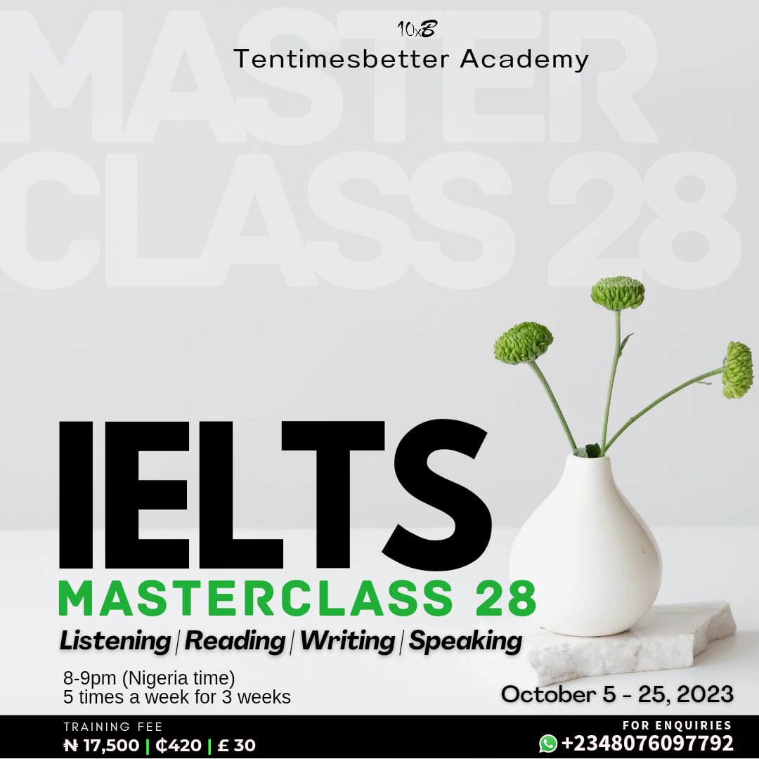 Buy IELTS master class by Lydia Abisola on Selar