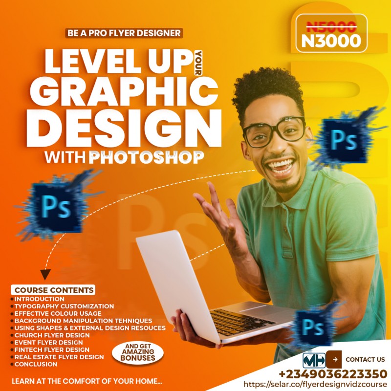 Buy FLYER DESIGN VIDEO COURSE by MARKETINGHUBSNG on Selar