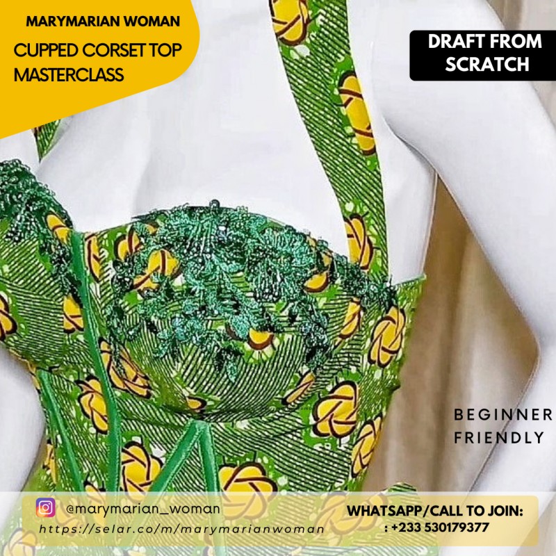 Buy 3 Weeks CUPPED CORSET TOP MASTERCLASS by Learn with Parrhesiak on Selar