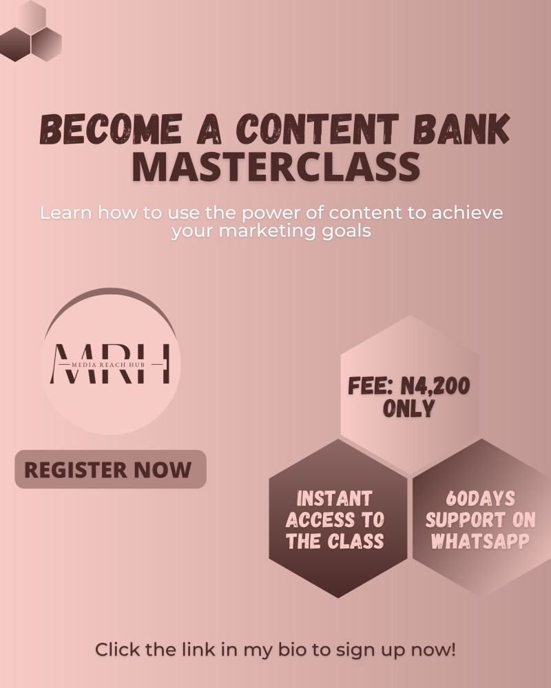 Buy Become a Content Bank Masterclass by Media Reach Hub on Selar