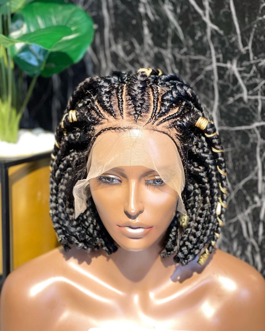 Buy Pre-order BOB CORNROW Braided Wig. Frontal Wig. Braids. Braided Wig ...