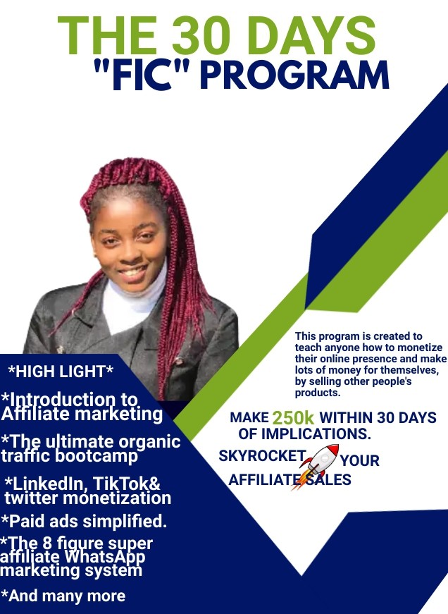 Buy THE 30 DAYS FAST INCOME CHALLENGE (FIC) by Mercy Unekwu on Selar