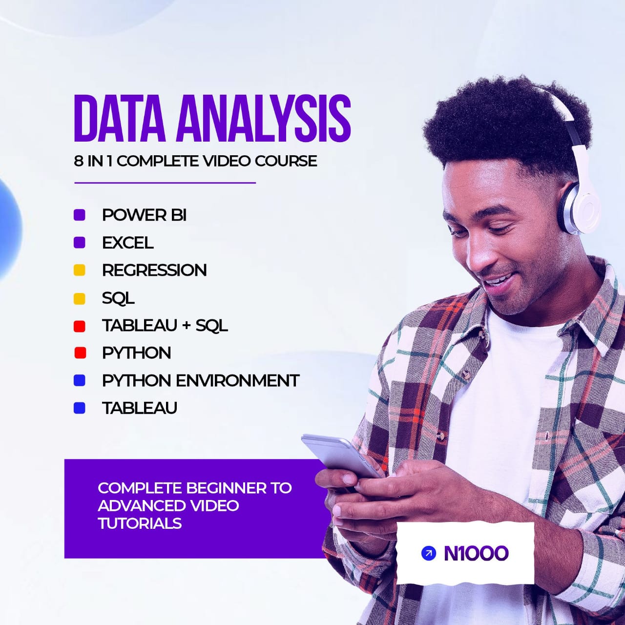 Buy 8 in 1 DATA ANALYSIS AND DATA SCIENCE BUNDLE by Mesuullogic on Selar