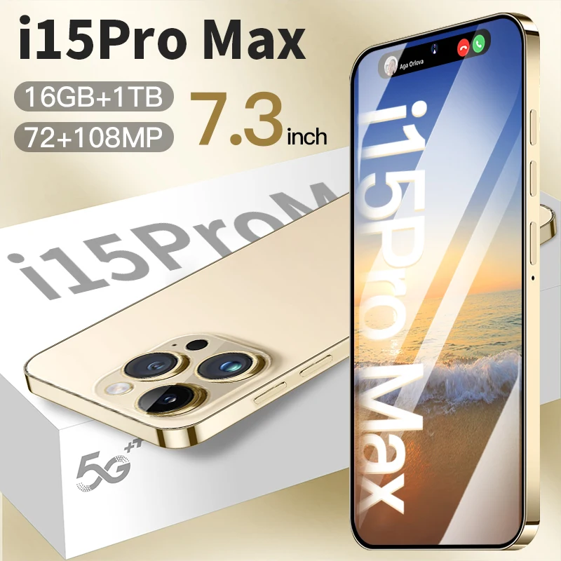 Buy i15 Pro Max Smartphone New Original 6.7 Inch 2023 Global Version Full Screen Face ID 16G+1TB ...
