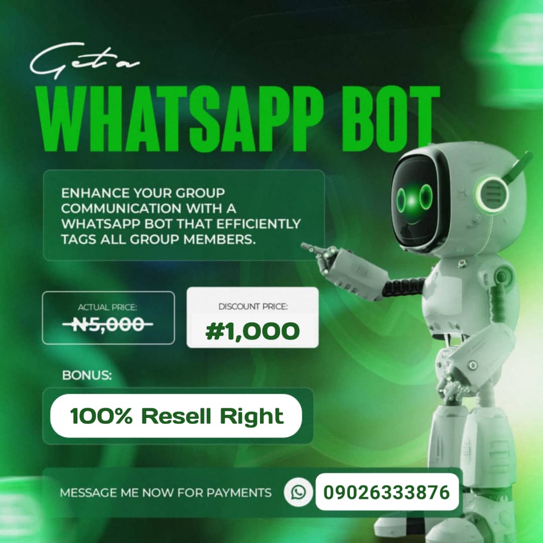 Buy WHATSAPP BOT by WINNERS AFFILIATE on Selar