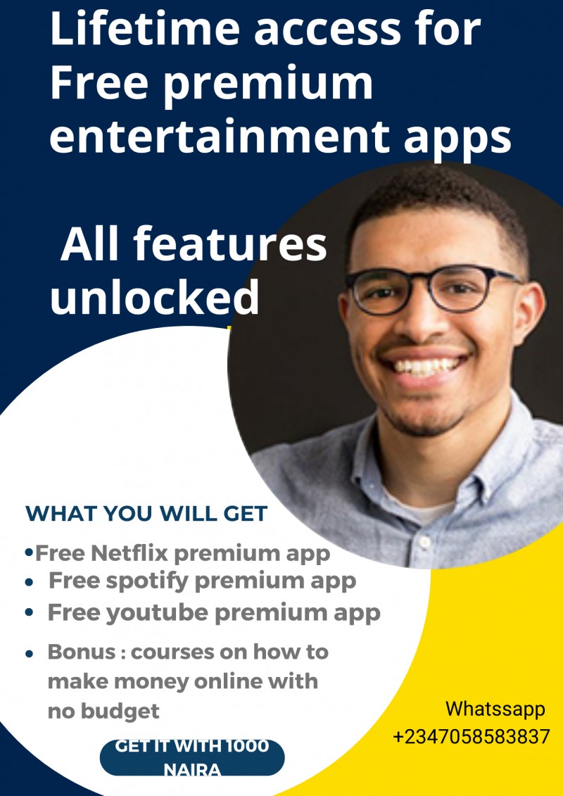 Buy Lifetime access All features unlocked free apps by Mohamat Bachir on Selar