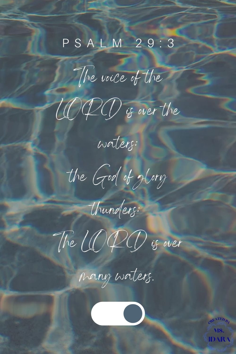 Buy Psalms 29:3 by Idara Ray Brown on Selar