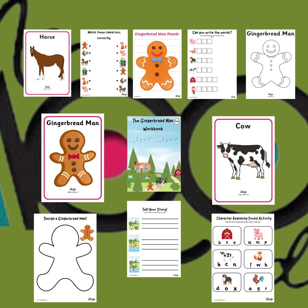 Buy Themes-Gingerbread Man Activity Pack by MsMoodEdu on Selar