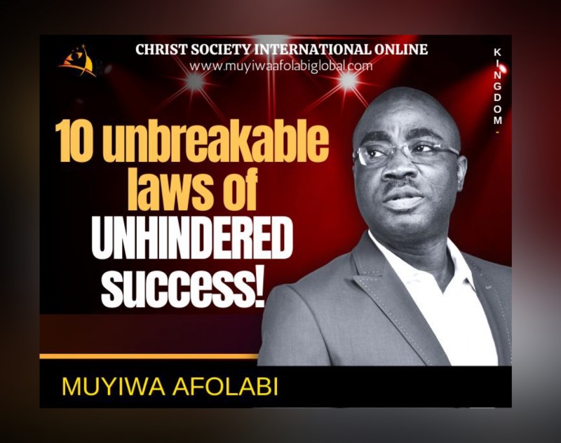 Buy 10 Unbreakable Laws of Unhindered Success by Muyiwa Afolabi on Selar