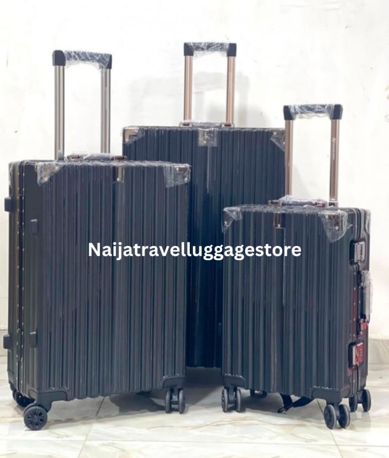 Buy Set of 3 Rubber Travel Luggage - Black. Waterproof. Zip lock ...