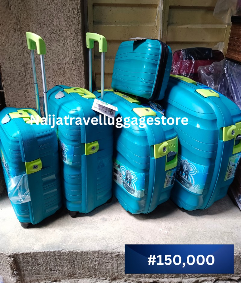 Buy Set of 5 Plastic Travel Luggage. Lightweight. High security code ...