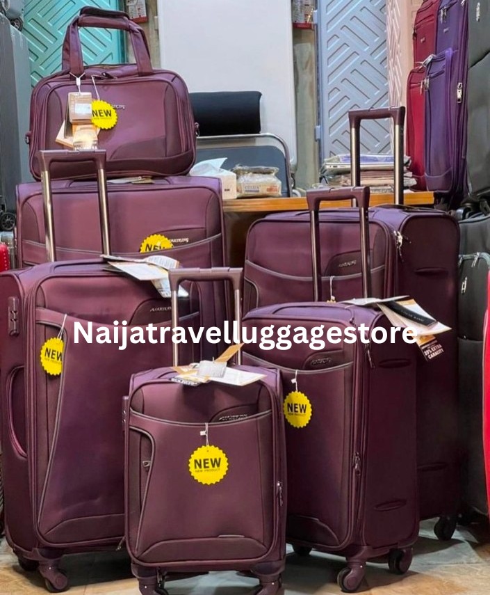 Buy Set of 6 Executive Travel Luggage - Purple. 4 rolling tyres. Tough ...