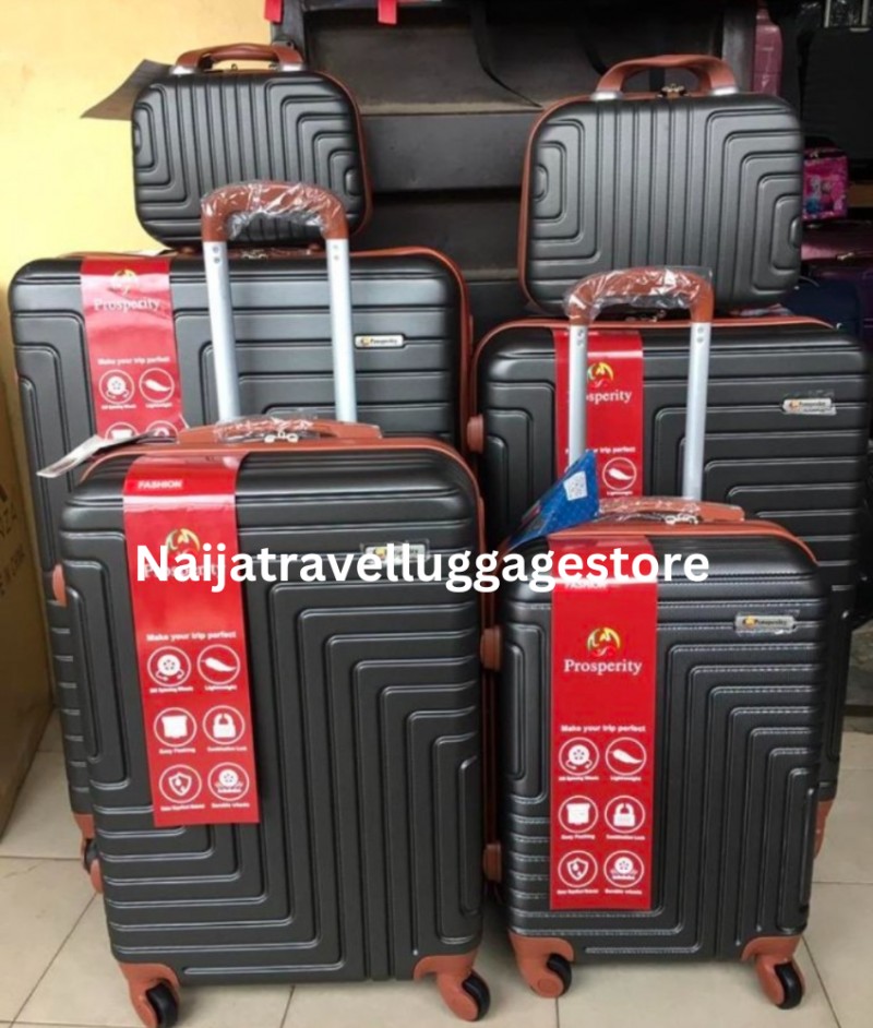 Buy Set of 6 rubber travel luggage. 4 tyres. Waterproof. by Naija ...