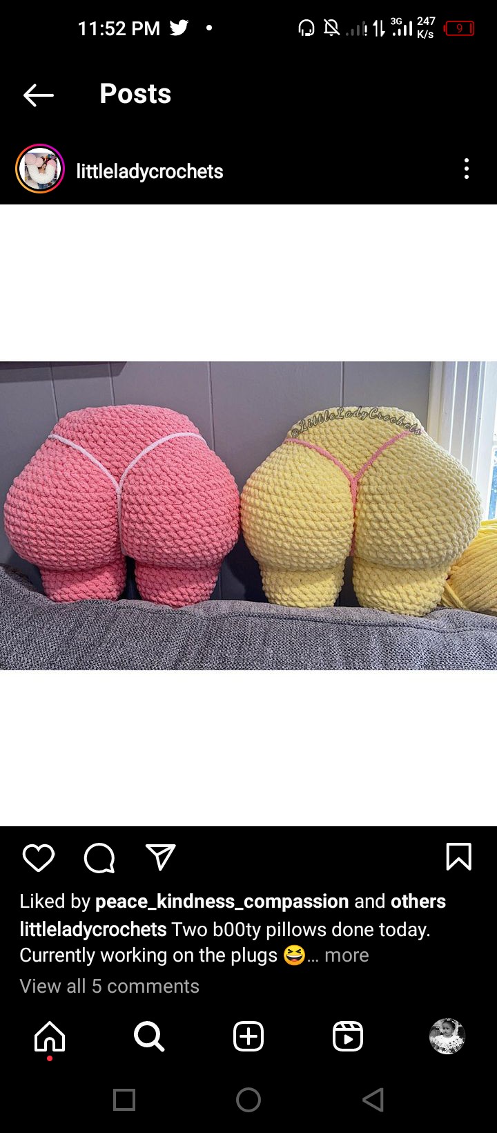 Buy Bop Boobies(Large) by Nasty Crochets on Selar