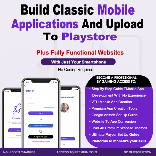 Buy BUILD MOBILE APPS WITH SMARTPHONE by Nextly on Selar