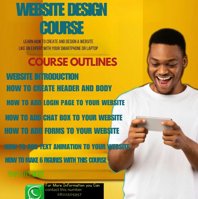 Buy website design course by Ofomola Glory on Selar