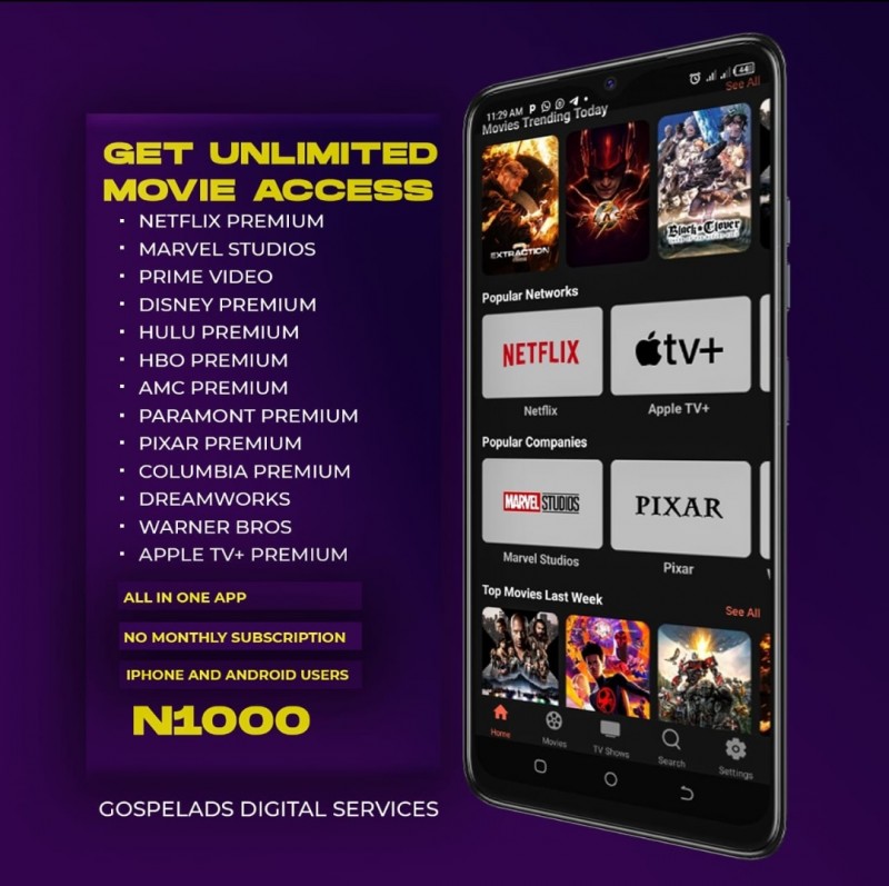 Buy Life time Netflix + Access to Unlimited Premium Apps by ...