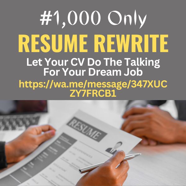 Buy RESUME REWRITE by Wealthy Healthy on Selar