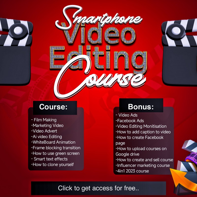 Buy SMARTPHONE VIDEO EDITING COURSE by Olafimihan Olamilekan on Selar