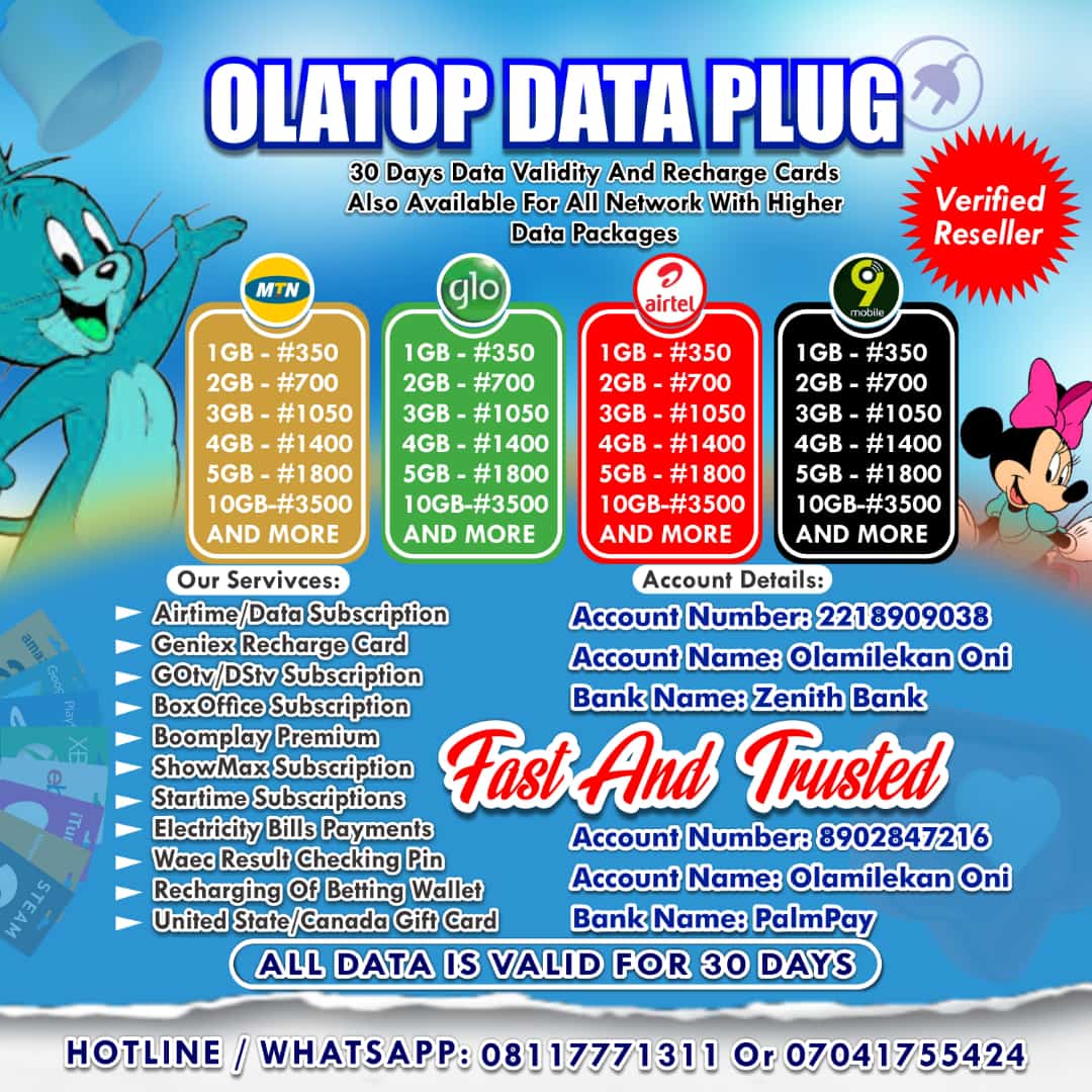 Buy VERIFIED DATA RESELLER by OLAMILEKAN ONI on Selar