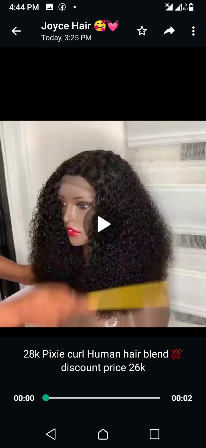 Buy Pixie curl human hair by Olatunji Joy on Selar