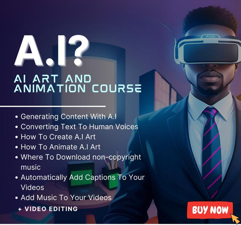 Buy AI ART AND ANIMATION COURSE by Craft:side:hustle on Selar