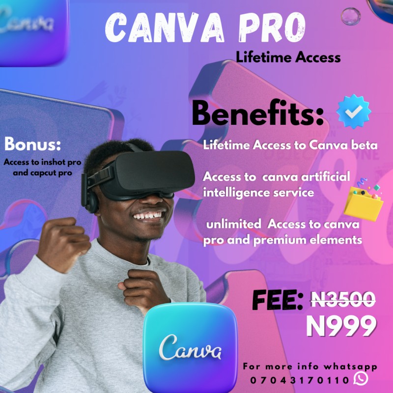 Buy Canva pro by Omoregie Obosaye on Selar