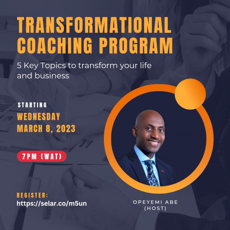 Buy TRANSFORMATIONAL COACHING PROGRAM by Opeyemi Abe on Selar