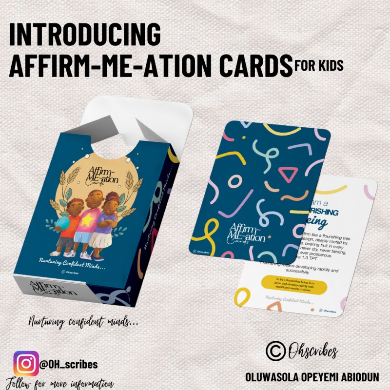 Buy Affirm-ME-ation Cards for Kids by Opeyemi Oluwasola on Selar