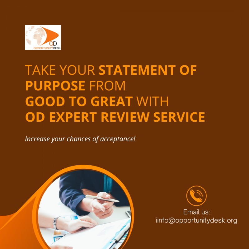 Buy Statement of Purpose Review by Opportunity Desk on Selar