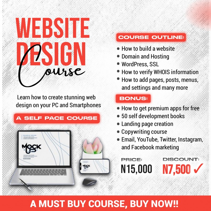 Buy Web Design Course by Akinade Solomon on Selar