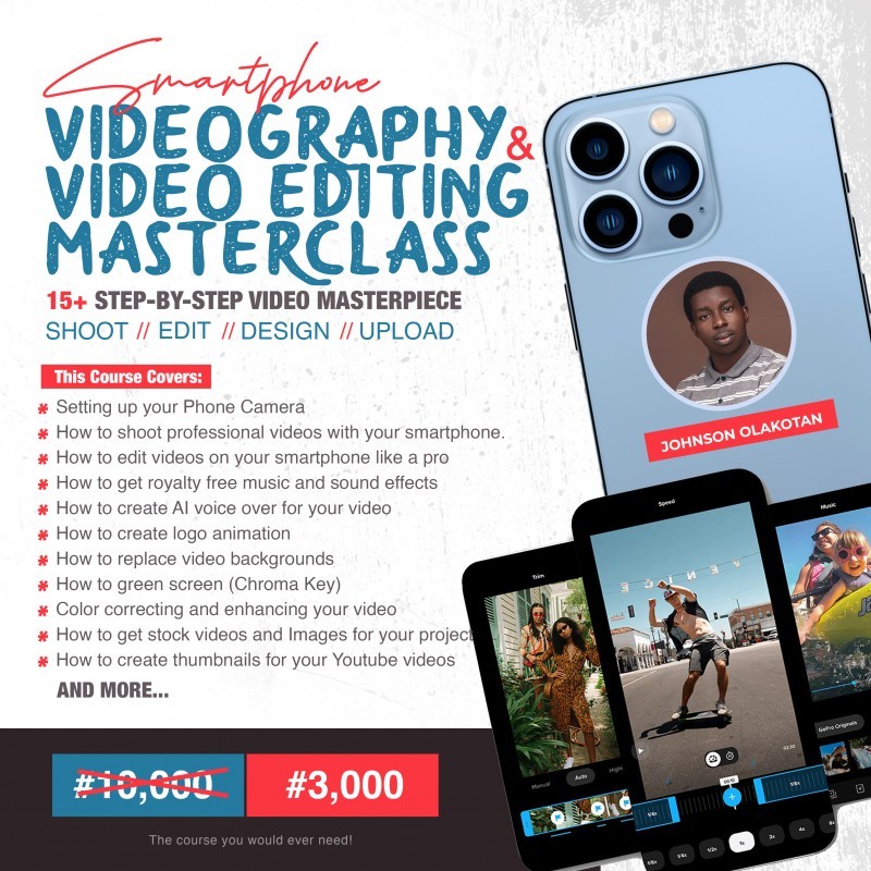 Buy Smartphone videography by Hugo's on Selar