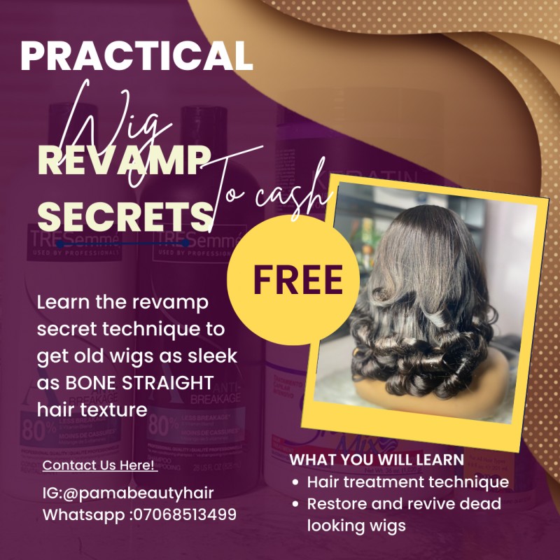 Get Wig Revamp Technique by PAMA Hair on Selar.co