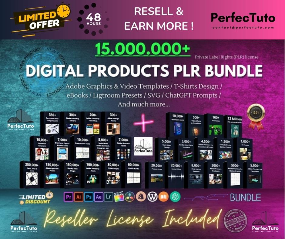 Buy Mega Digital Products PLR Bundle | 15+ Million Files | eBooks | Adobe Files | Stock Photos ...