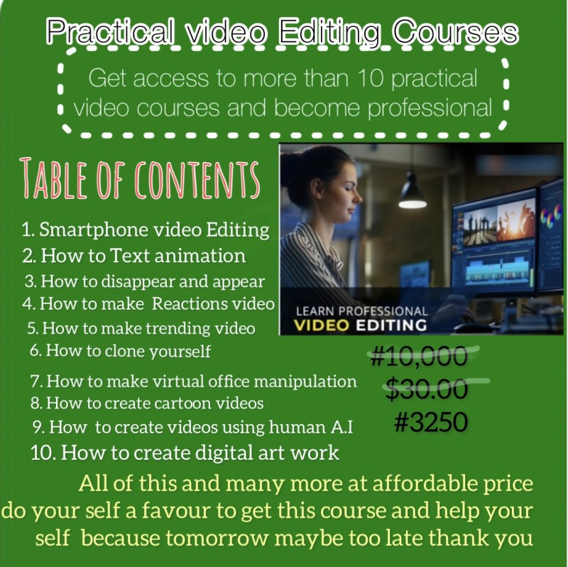 Buy Practical video editing course by Peter Paul on Selar
