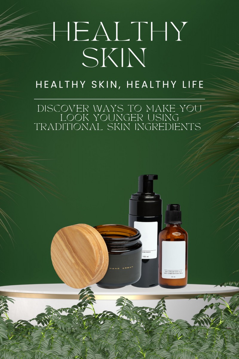 Buy HEALTHY SKIN Discover Ways To Make you Look Younger Using Traditional Skin Ingredients by ...