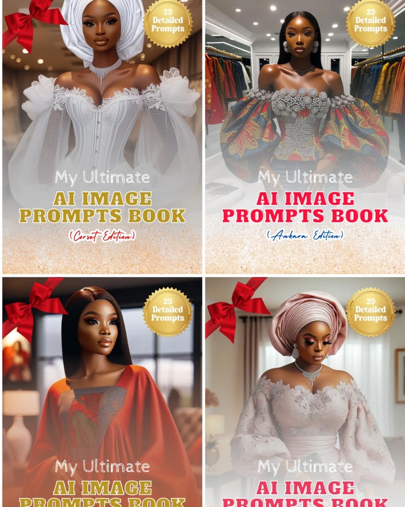 Buy My Ultimate AI Image Prompt Book - Lace - Ankara - Corset - BouBou (Bundle Edition) by ...