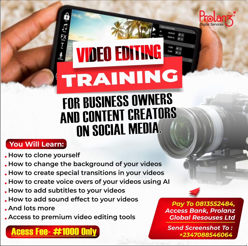 Buy SMARTPHONE VIDEO EDITING CLASS by prolanz digitals on Selar