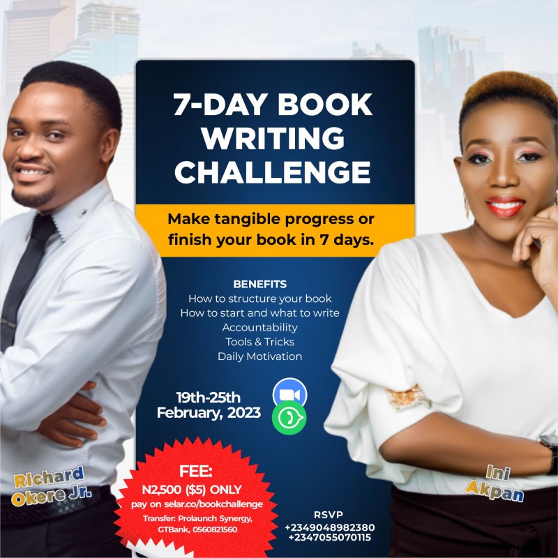Buy 7-Day Book Writing Challenge by ProLaunch Synergy on Selar