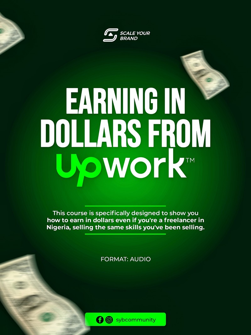 Buy Earning in Dollars using Upwork by Prominence Concepts on Selar