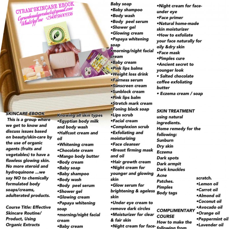 Buy CYRAM SKINCARE EBOOK by Rahamatu tijjani sheik on Selar