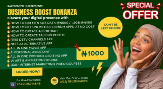 Buy BUSINESS BOOST BONANZA by RaregemJem Hub on Selar