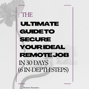 Get The ULTIMATE GUIDE TO GET YOUR DREAM REMOTE JOB by Remote Dynamics on Selar.co