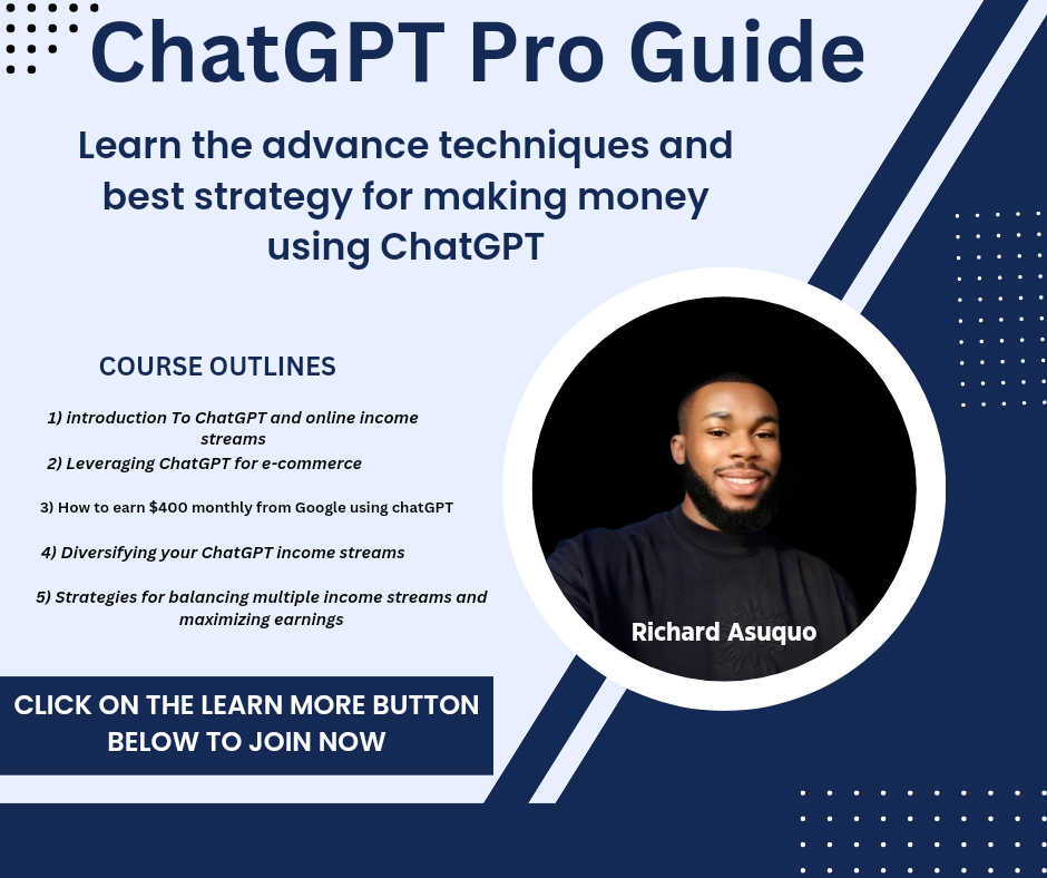 Buy Make Money With Chatgbt by Richard Asuquo on Selar