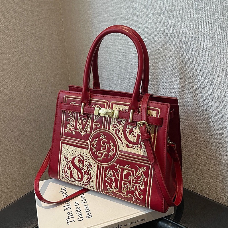 Buy Yemisi Structured Handbag - Red by Riobosa Bags on Selar