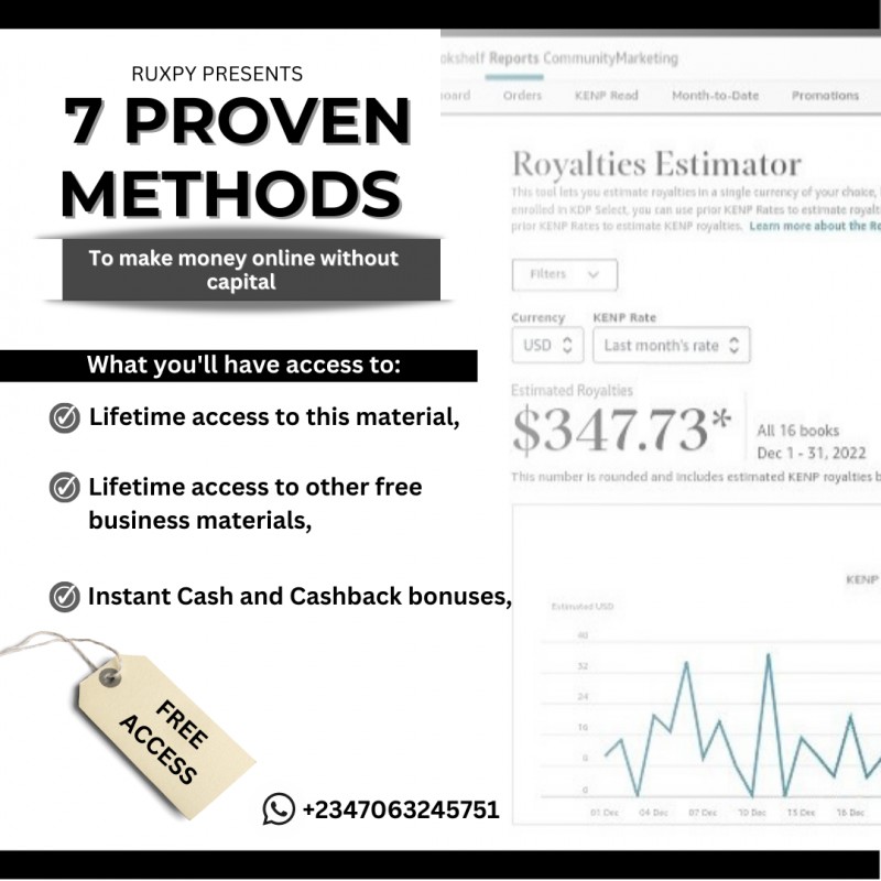 Get 7 Proven Methods To Make Money online by Ruxpy on Selar