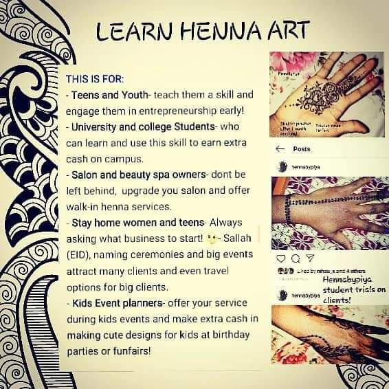 Buy Henna Design Training- HAUSA VERSION by Safiya Ibrahim on Selar