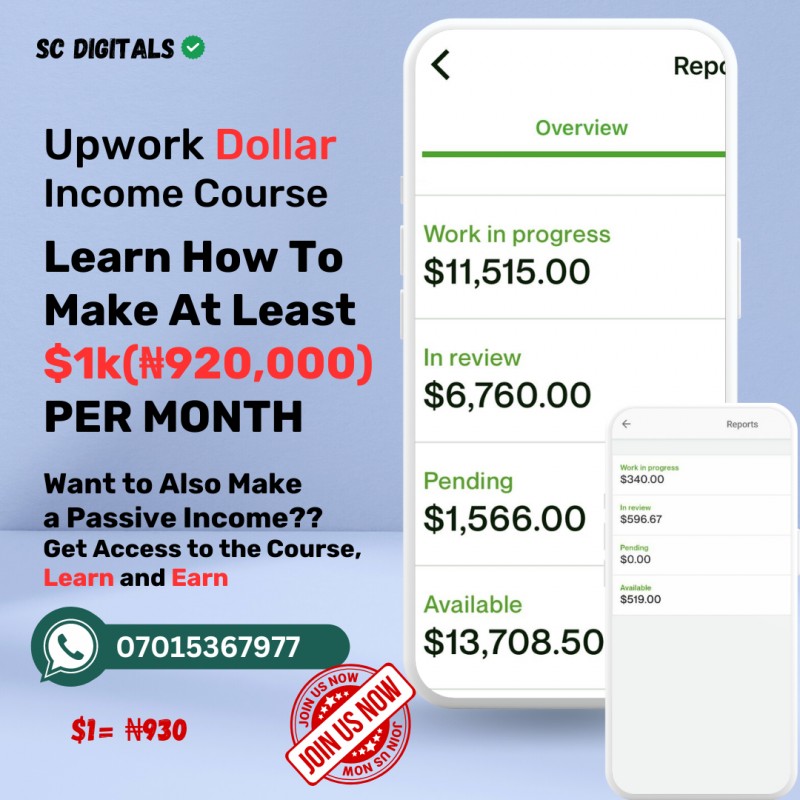 Buy Upwork Dollar Income Course by Sammyloaded Concepts Digital Store ...