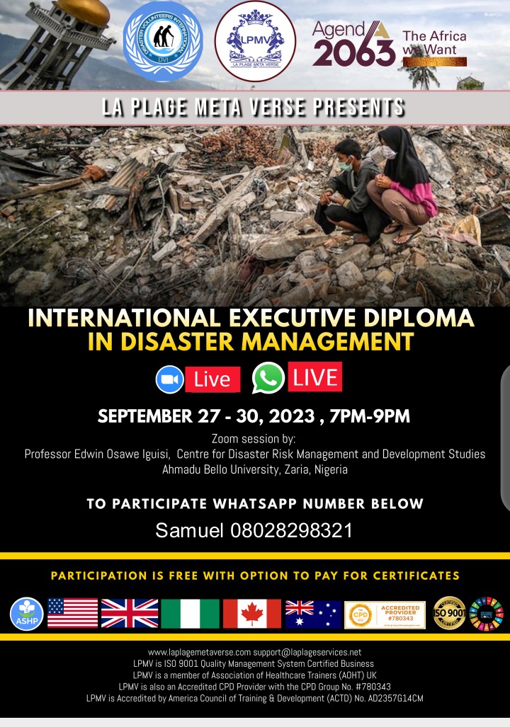 Buy International Executive Diploma in Disaster Management by Samuel ...